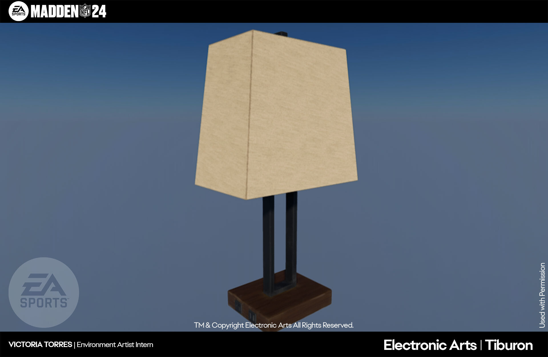 ArtStation - MADDEN 24' Lamp Base and Shade