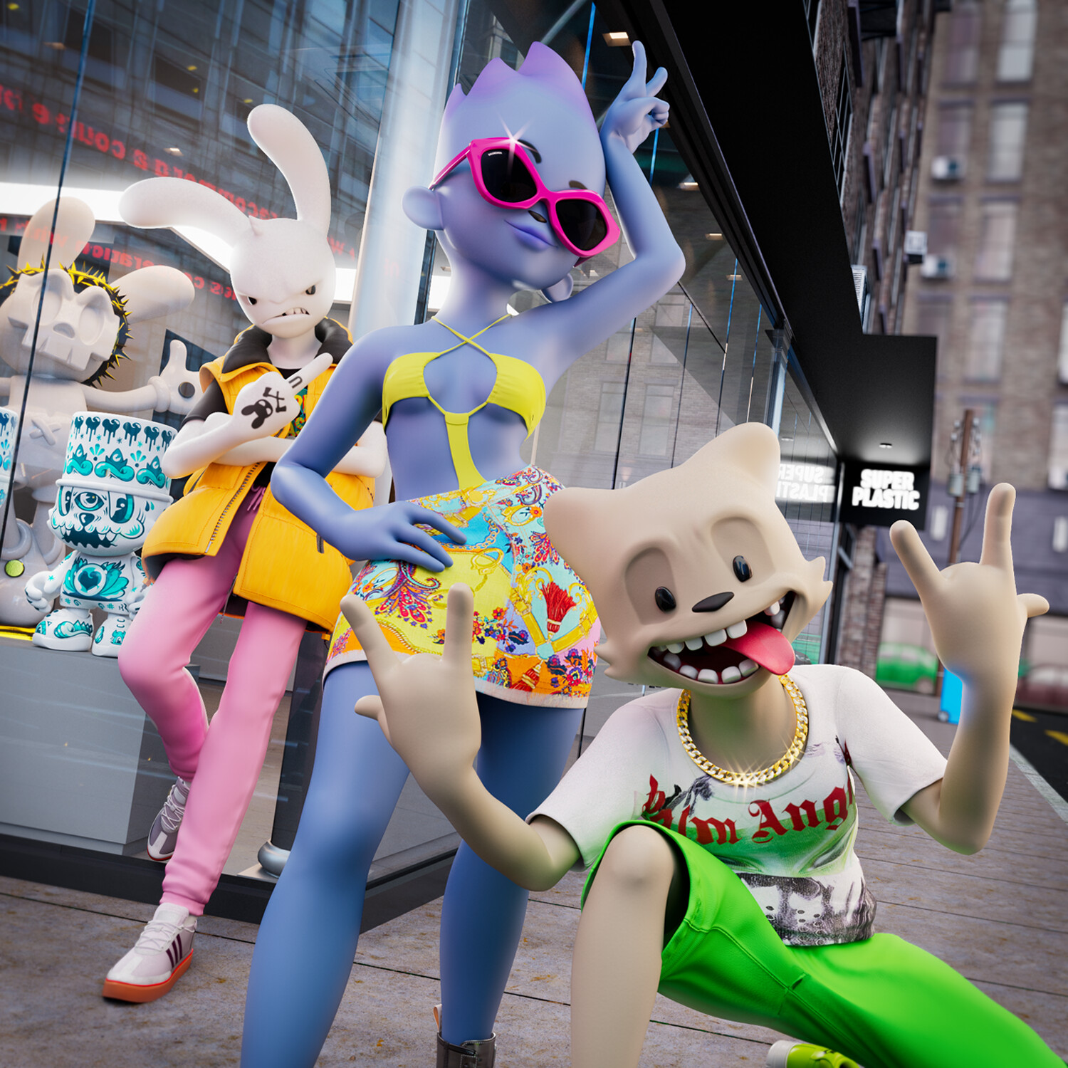 Matthew Gregg - SUPERPLASTIC New York store launch shot (lighting and ...