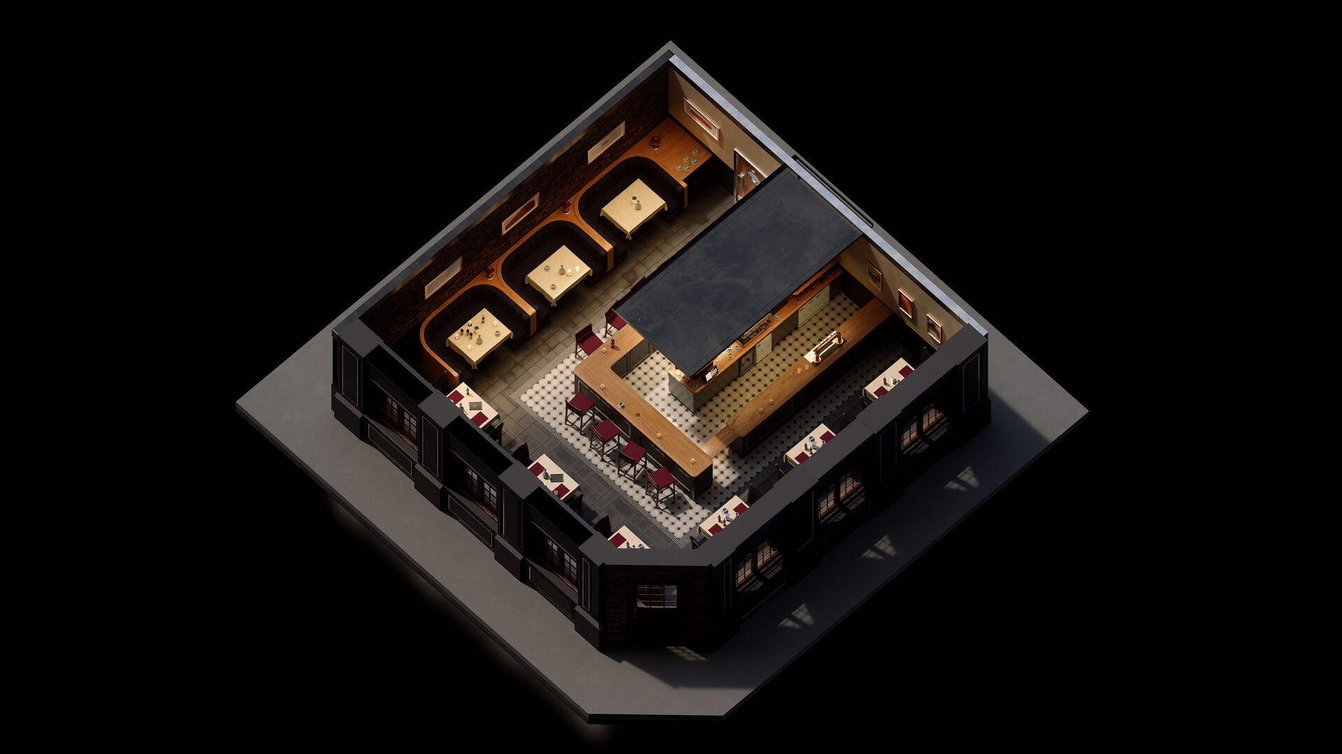 KitBash3D - Restaurants - 3D Asset Kit