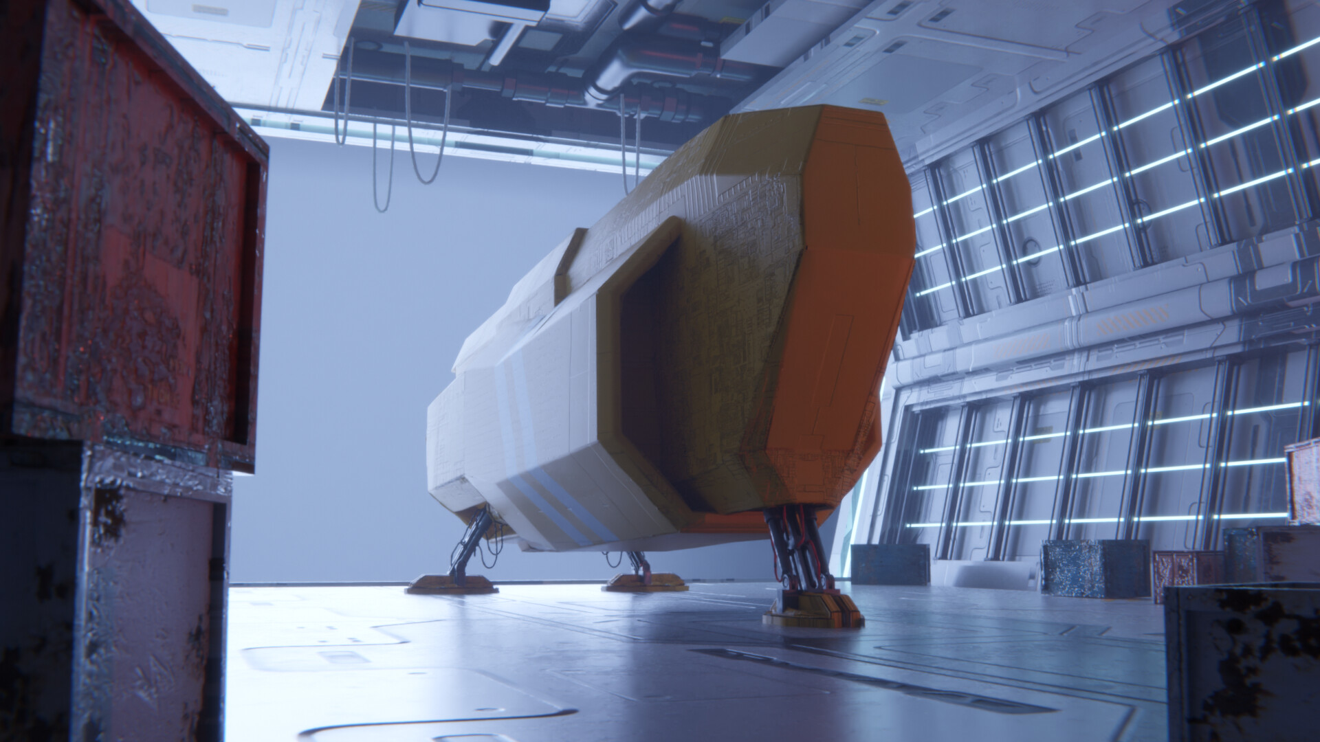 ArtStation - Cargo Lander Vehicle