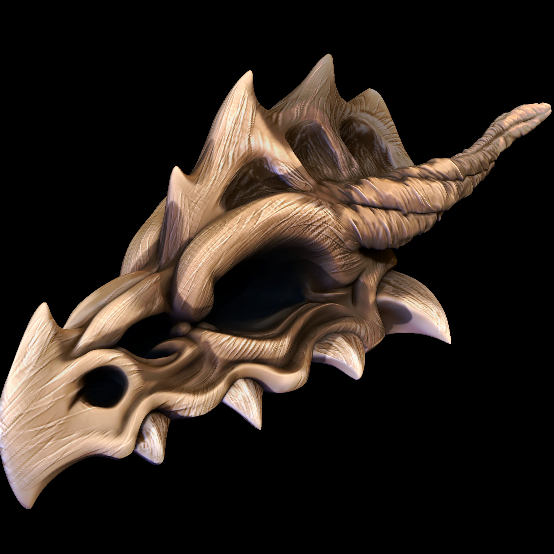 ArtStation - Dragon Skull Pendant