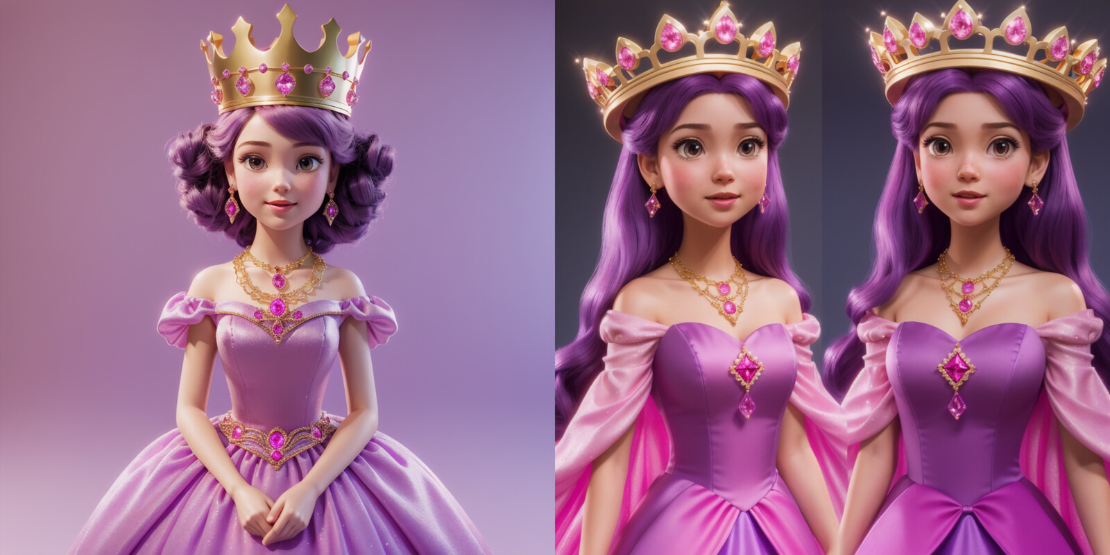 Delia Wright - CGI Cartoon Princess Character Designs