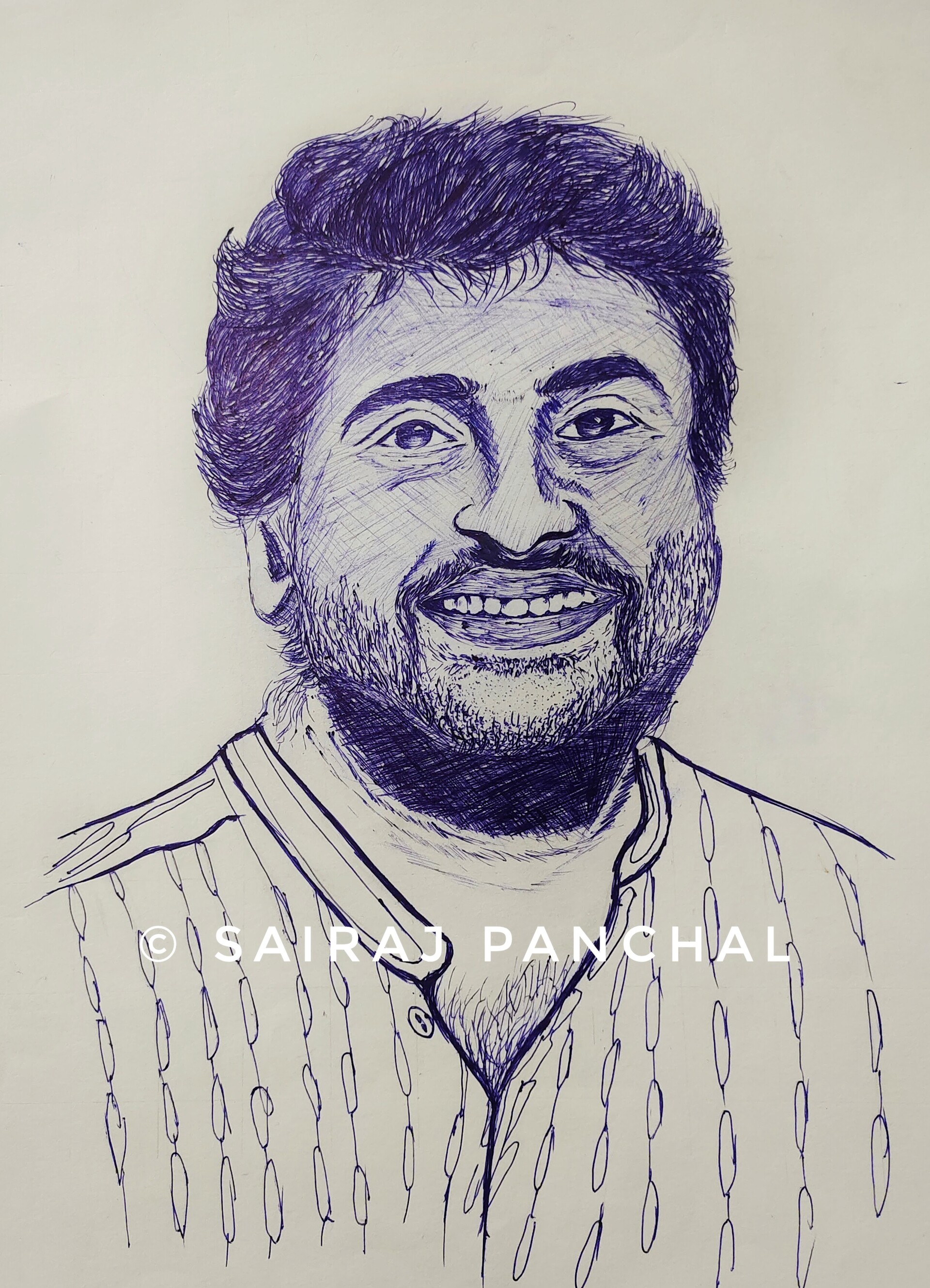 ArtStation - Arijit Singh Sketch by Sairaj Panchal