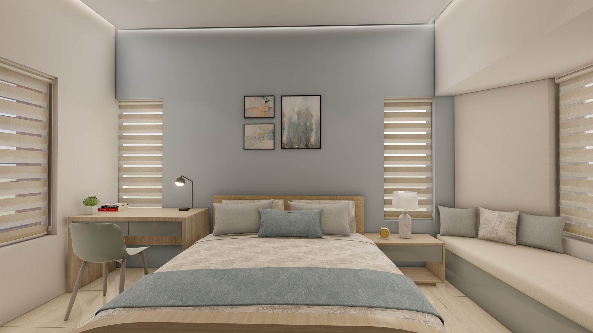 ArtStation - BEDROOM INTERIOR