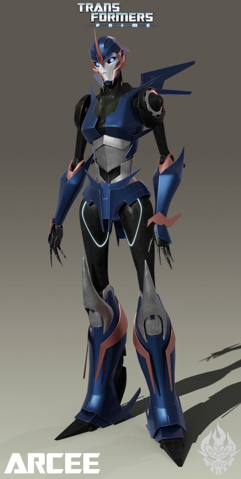 Andrew Au - Transformers Prime: Arcee 3D Blender Model