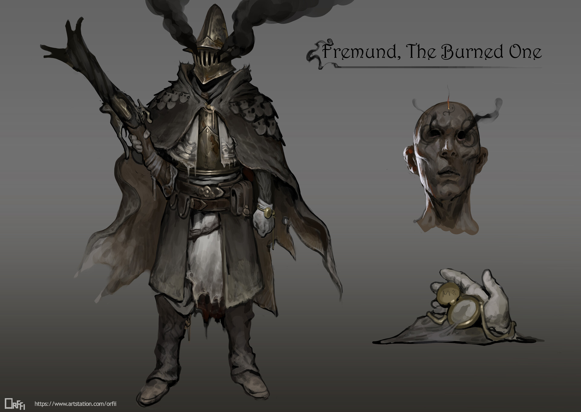 ArtStation - WItch hunter Bloodborne inspired