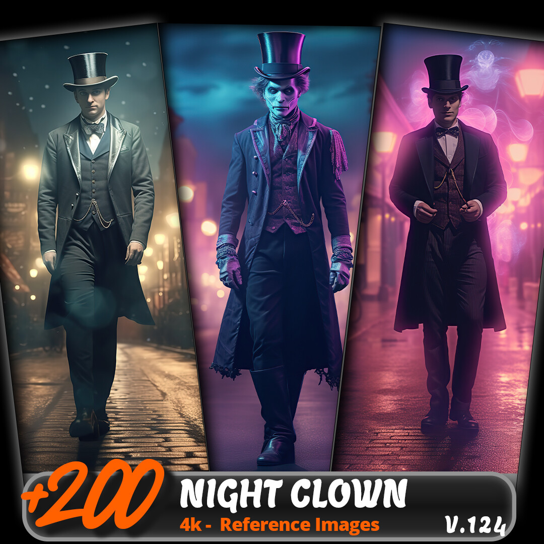 ArtStation - NIGHT CLOWN VOL. 124/ 4K/ Reference Image