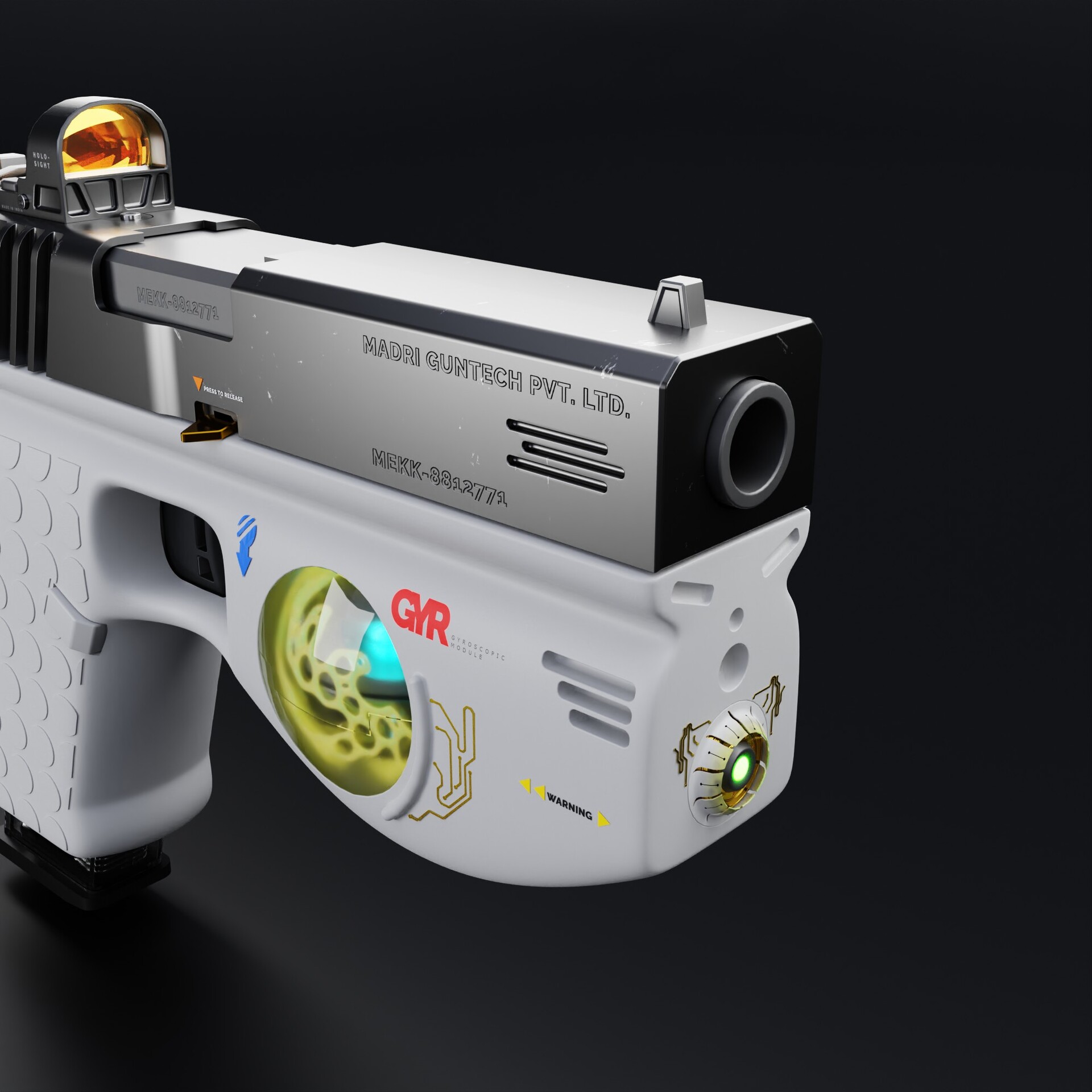 ArtStation - MEKK-8812771 scifi glock design.