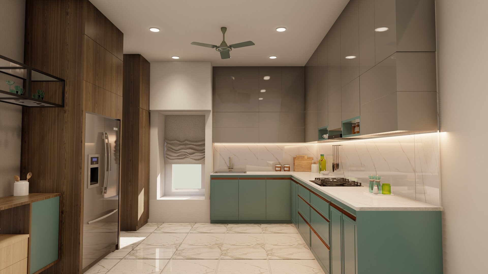 ArtStation - L SHAPE KITCHEN