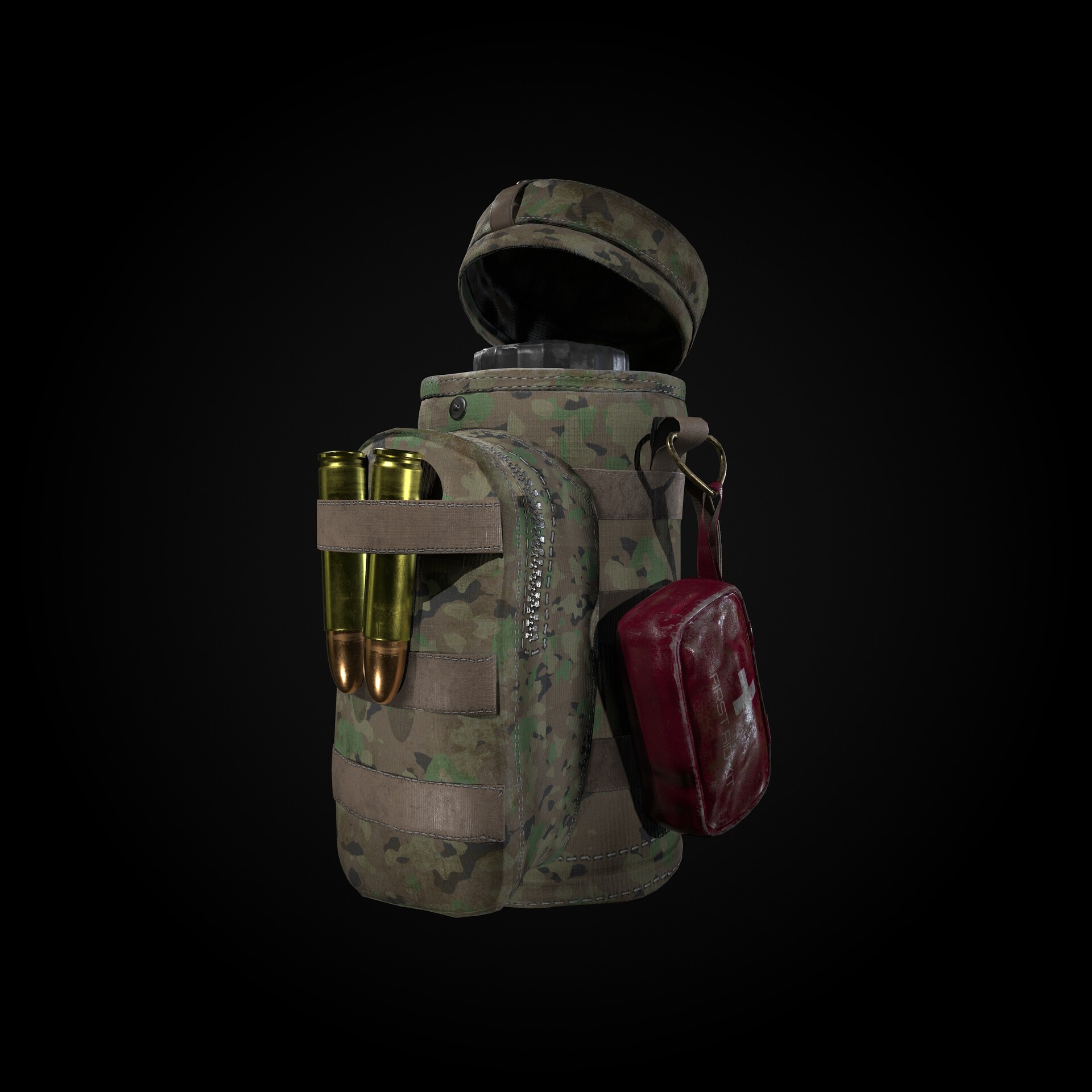 Hanan Haider - Military Water Bottle Pouch with First Aid Kit | Game ...