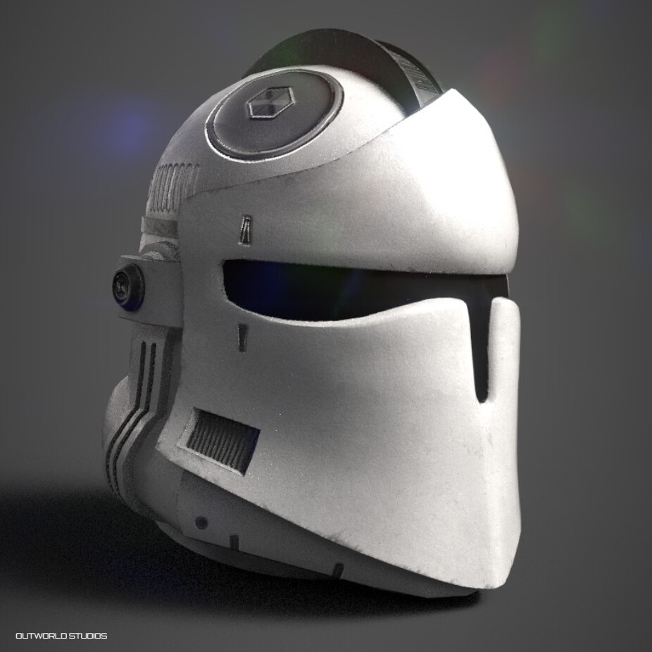 Outworld Studios - Phase II Clone Trooper Knight Helmet WIP