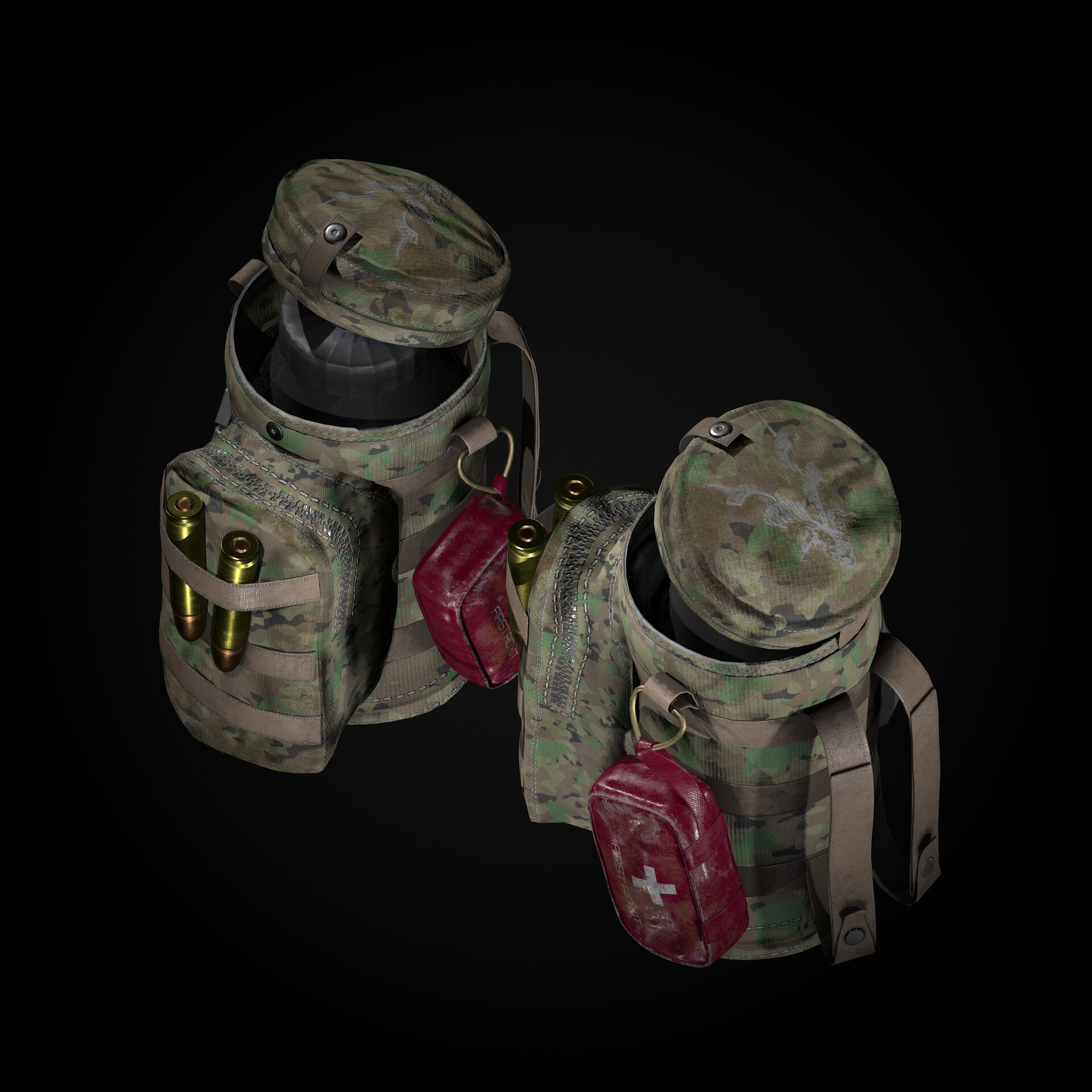 Hanan Haider - Military Water Bottle Pouch with First Aid Kit | Game ...