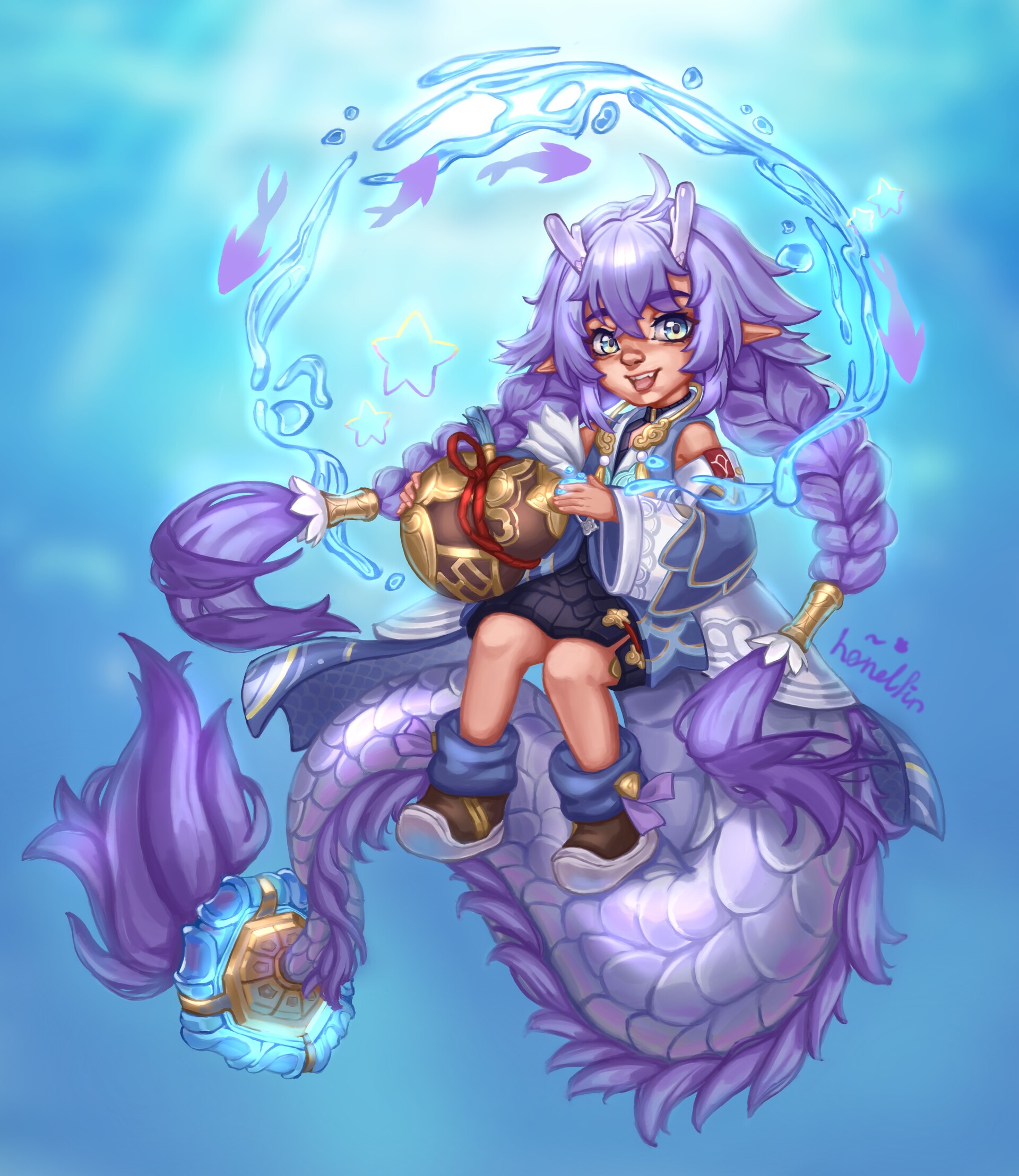 ArtStation - Bailu (Honkai Star Rail fanart)