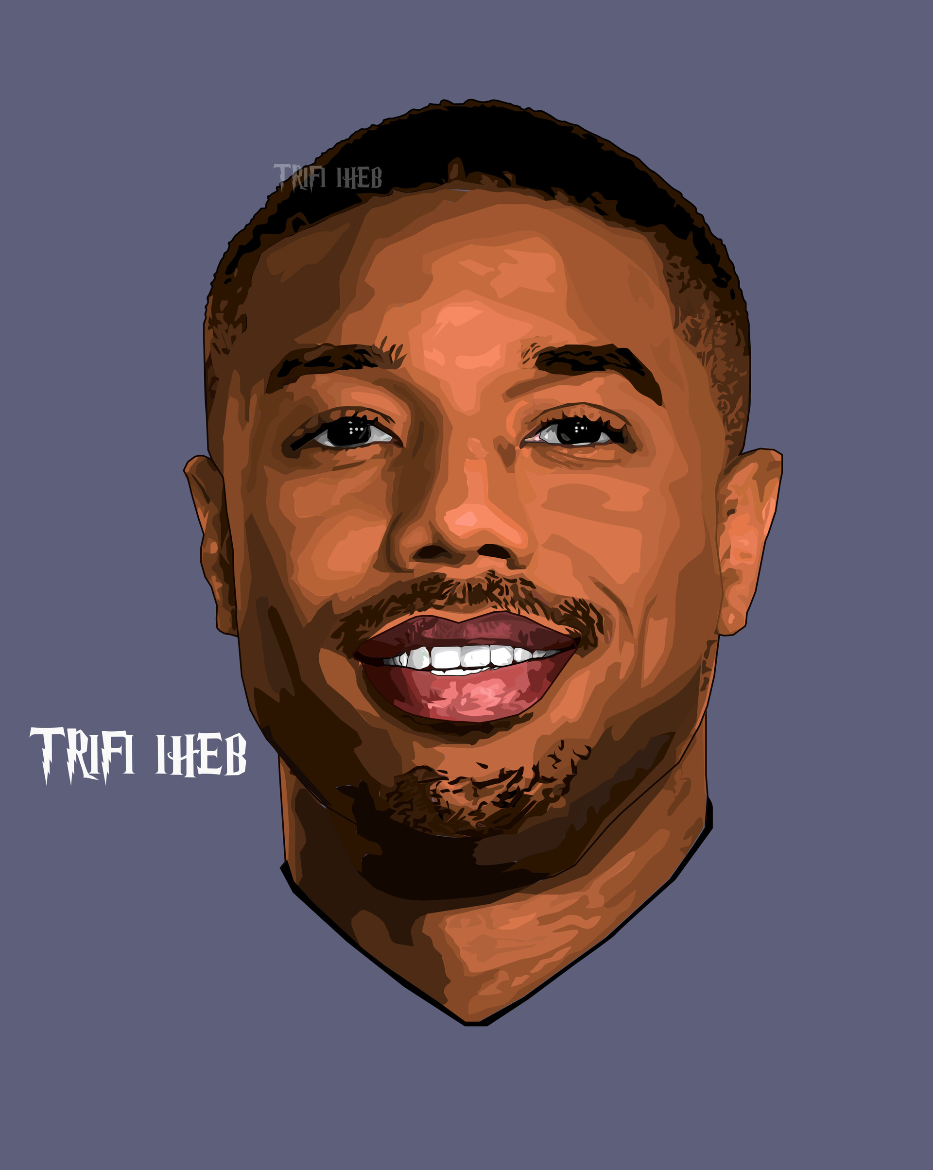 how to draw michael b jordan