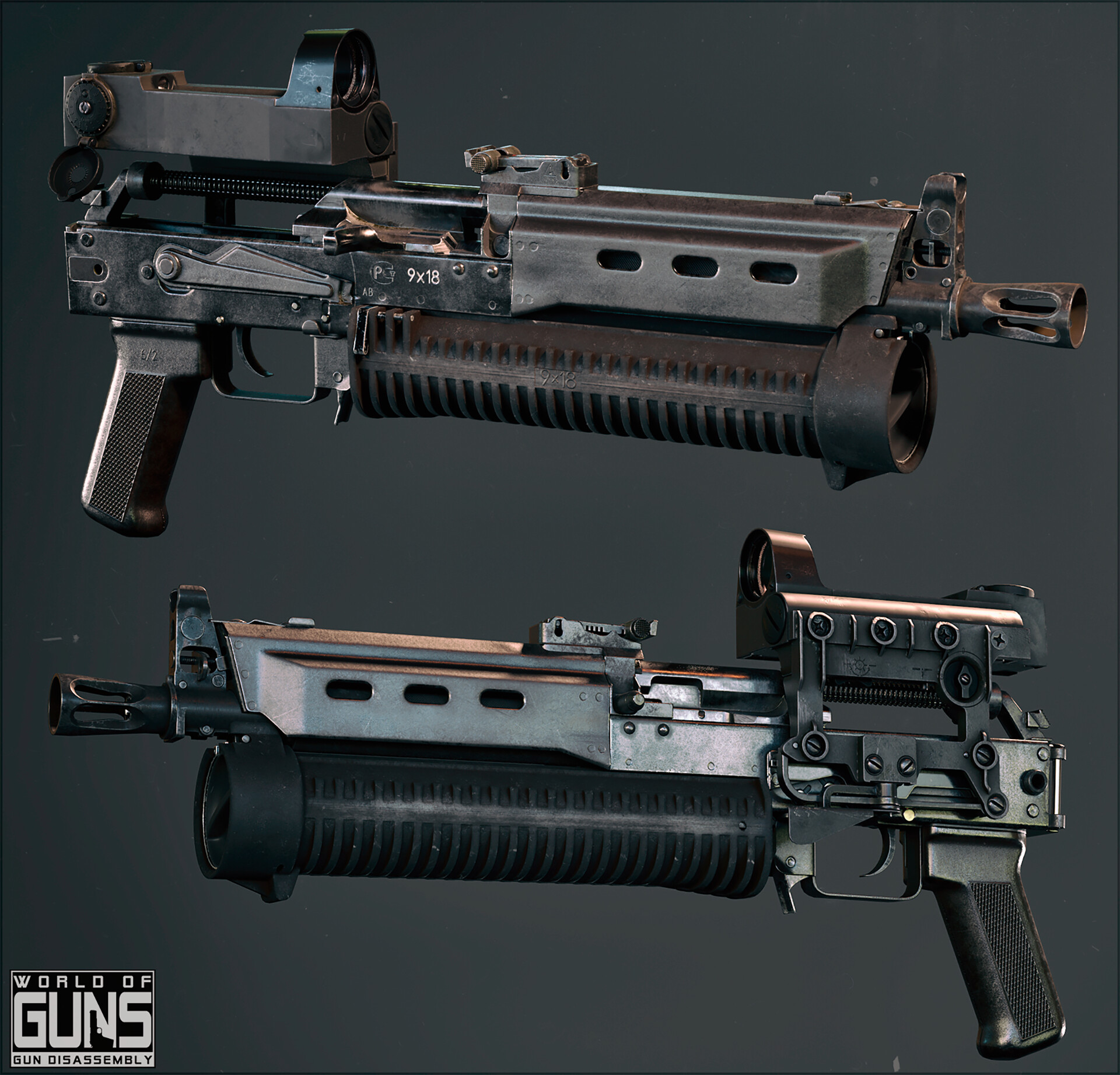 RenderDock Studio - Bison PP-19 SMG