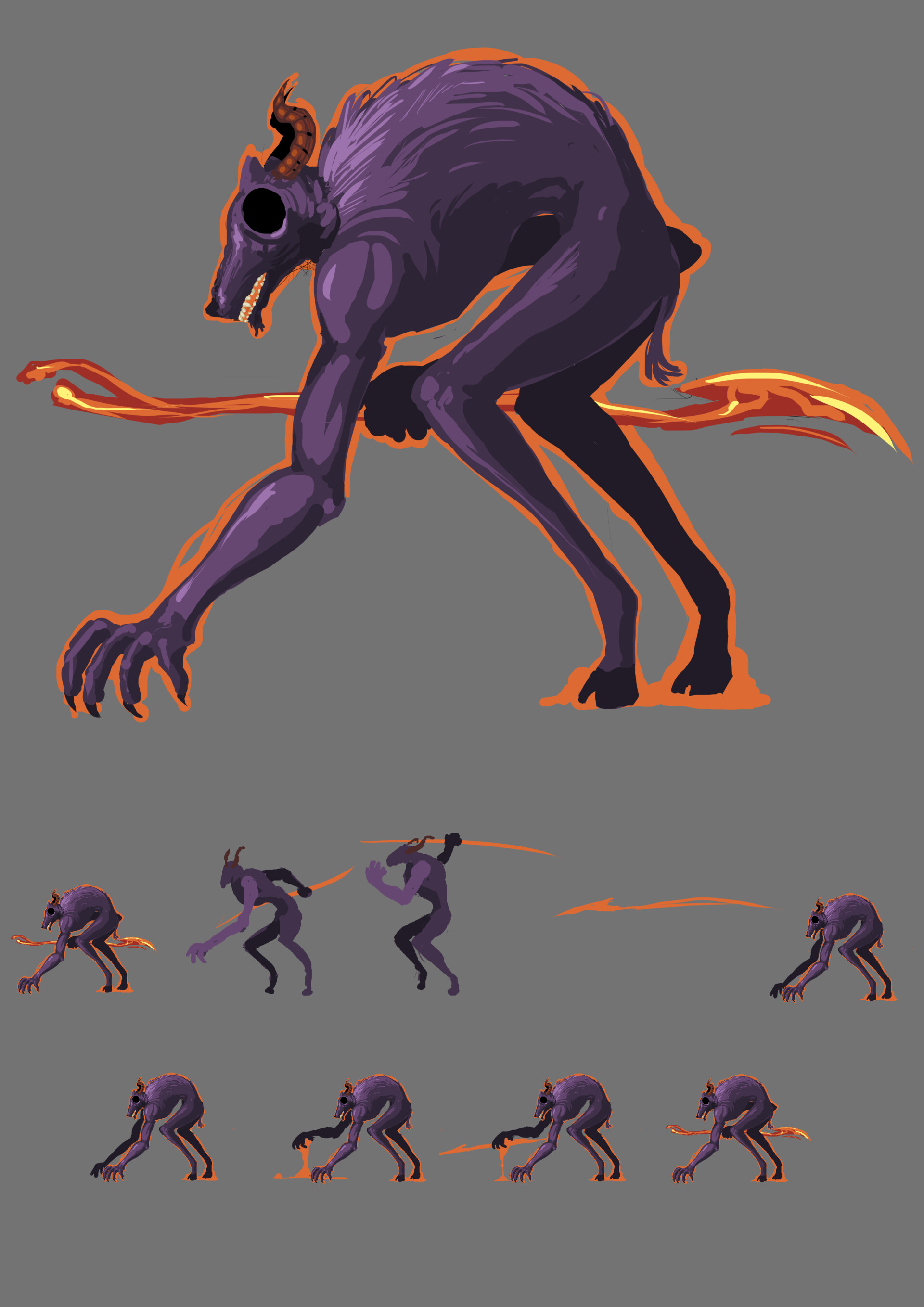 ArtStation - fire enemies