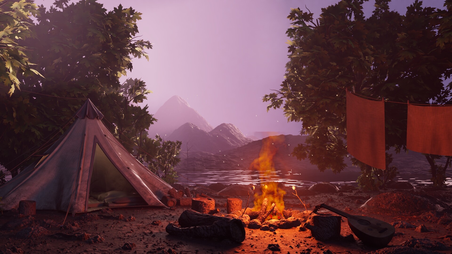 ArtStation - Camping Scene