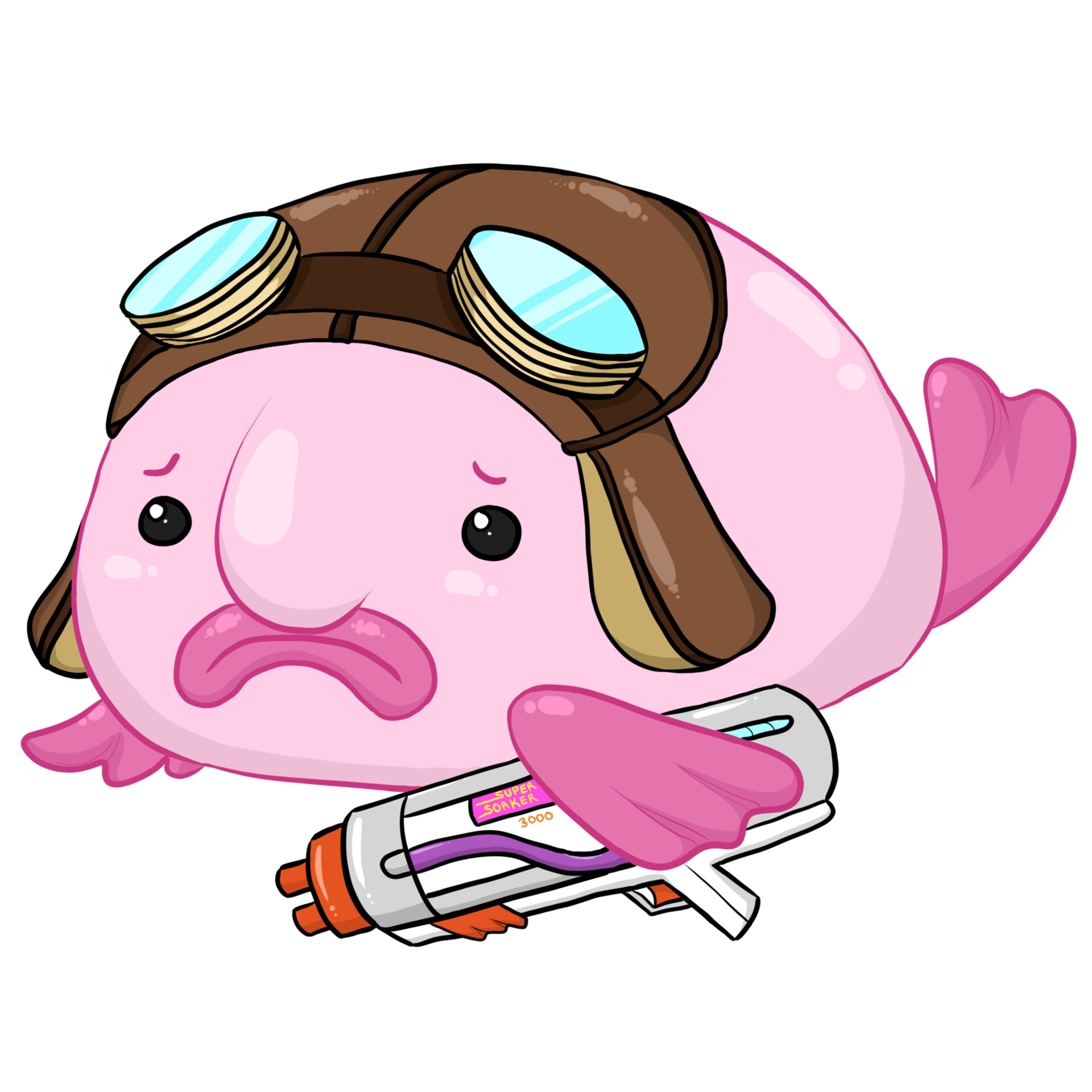 ArtStation - Blobby Fish Twitch Avatar - Tytymoon Giveaway