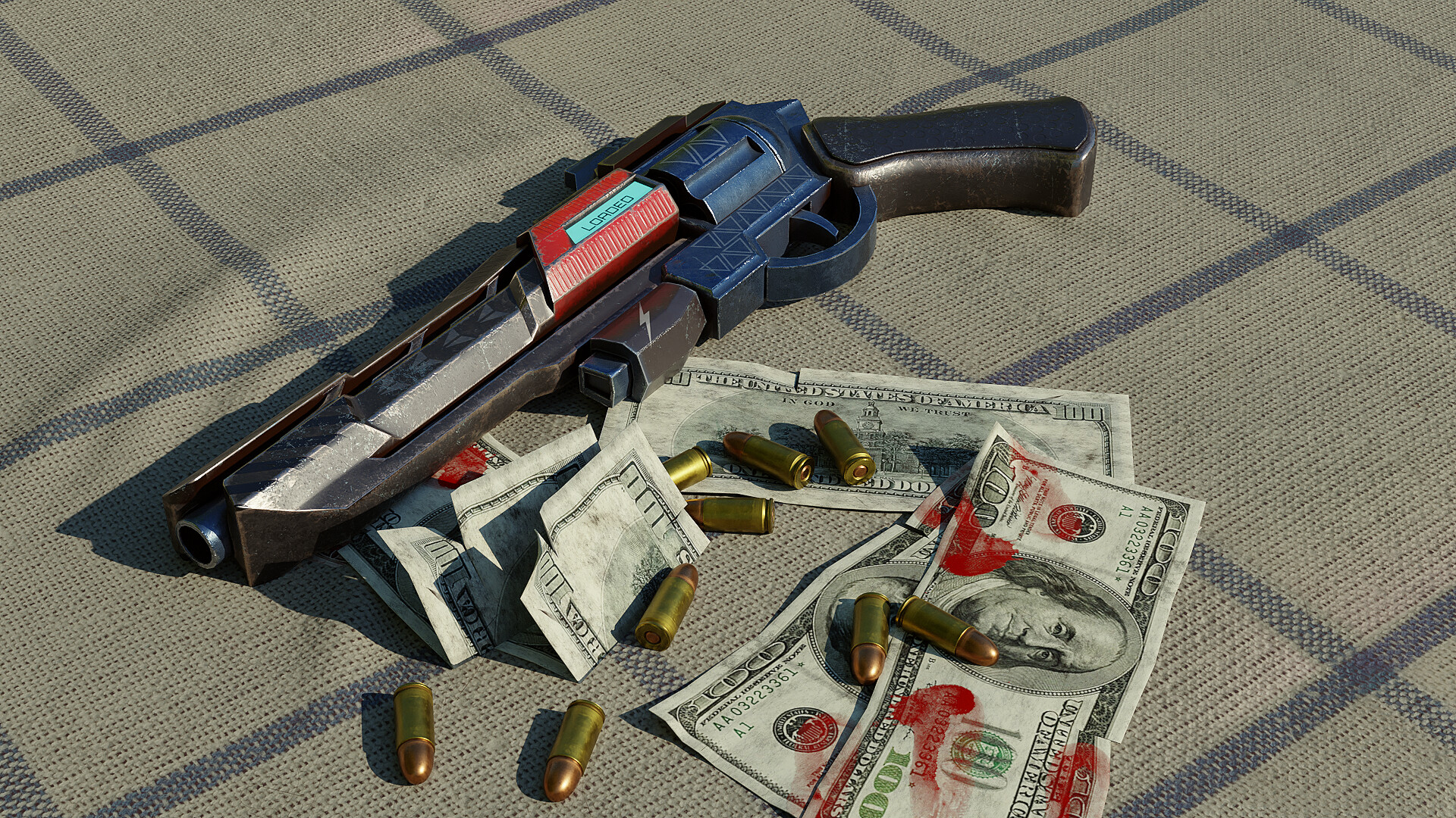 ArtStation - Blood Money - Scifi pistol
