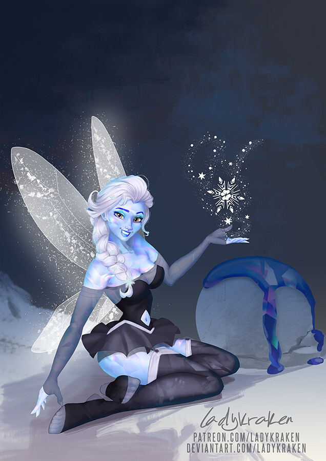 ArtStation - Crystal Snow Queen Madness - Patreon Reward