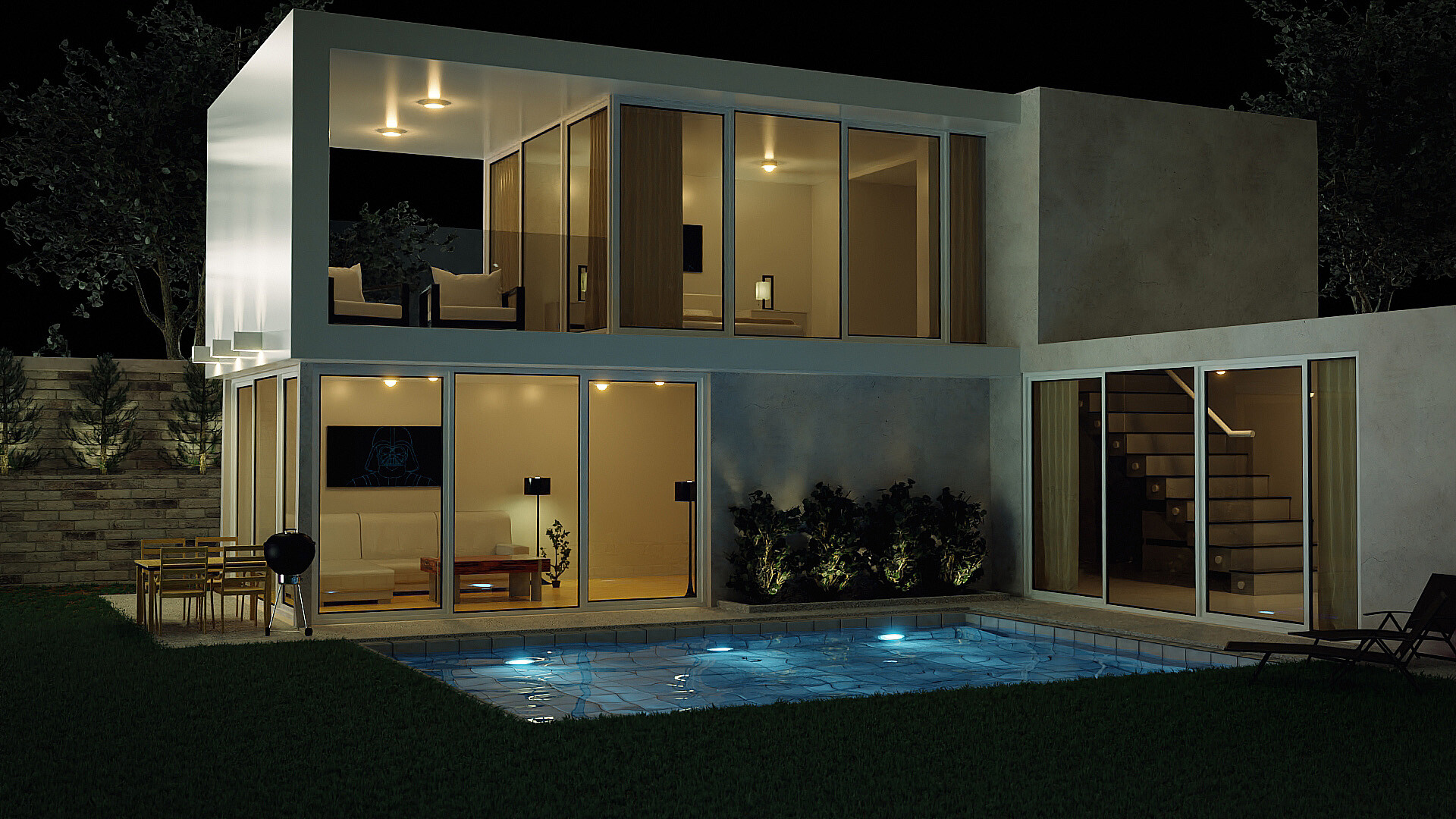 ArtStation - A modern House in 3D