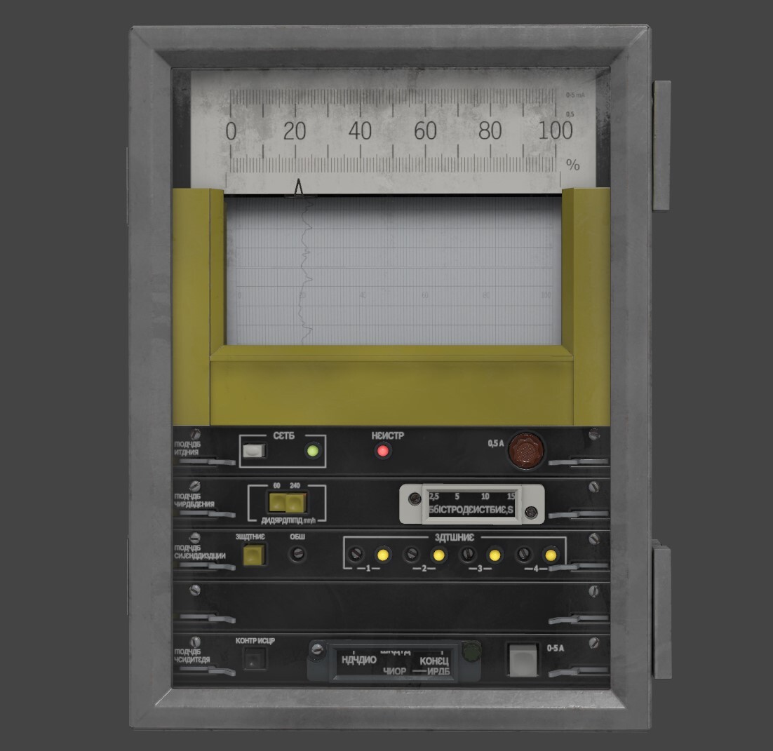 ArtStation - Reactor Control Room Display (Chernobyl)