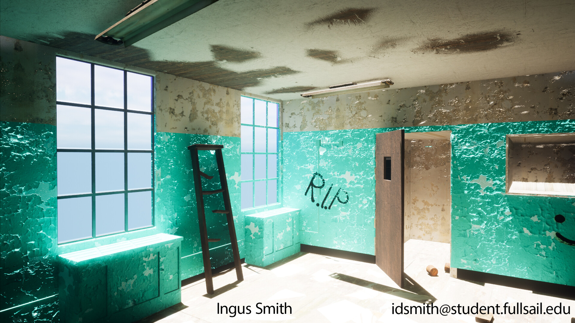 ArtStation - Abandoned Asylum Room | Environment