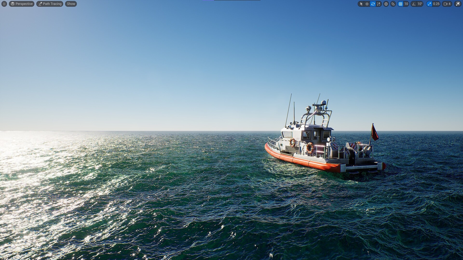 ArtStation - UE5 Path Traced Ocean Simulation