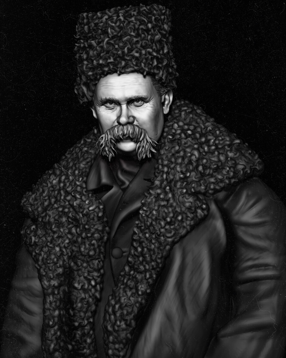 ArtStation - Taras Shevchenko (Kobzar) Zbrush Sketch