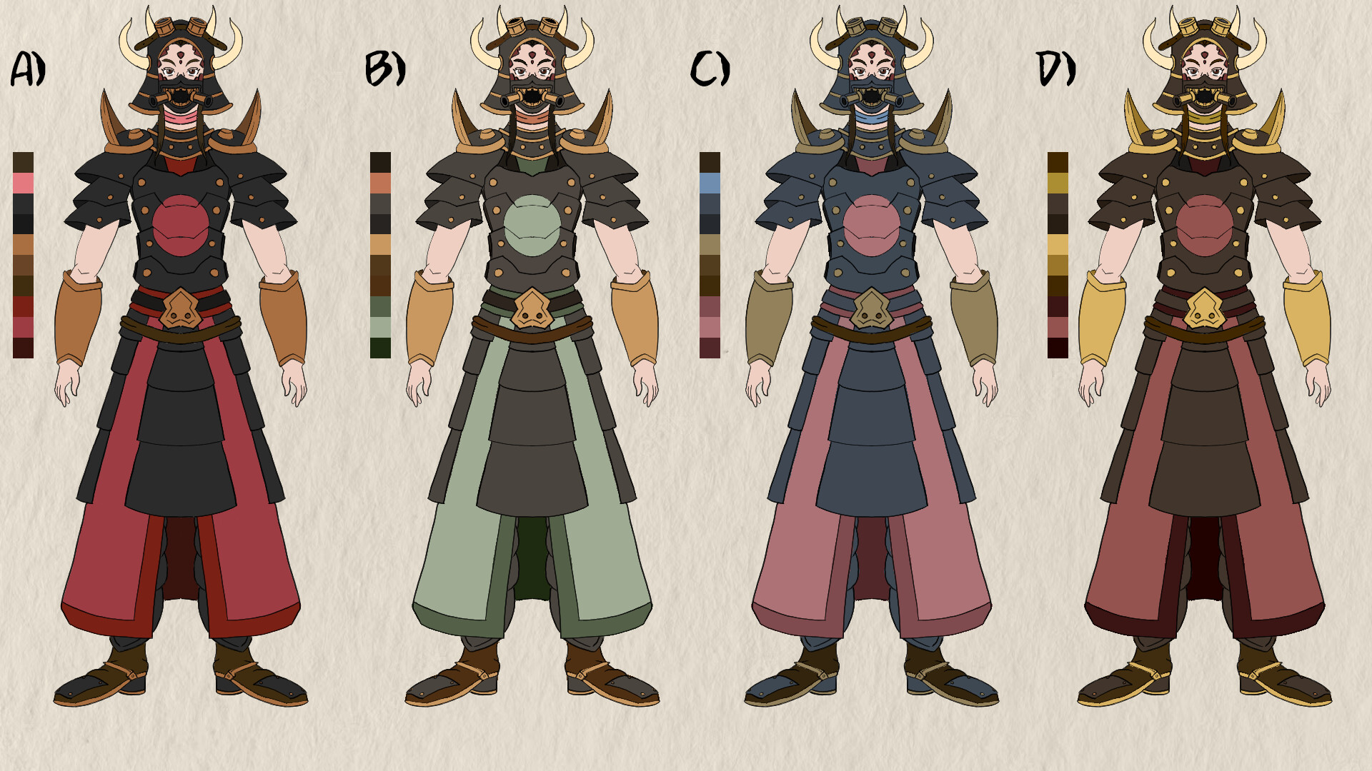 ArtStation - Cleanse - Hana Kurosawa (Samurai Form), Character Design