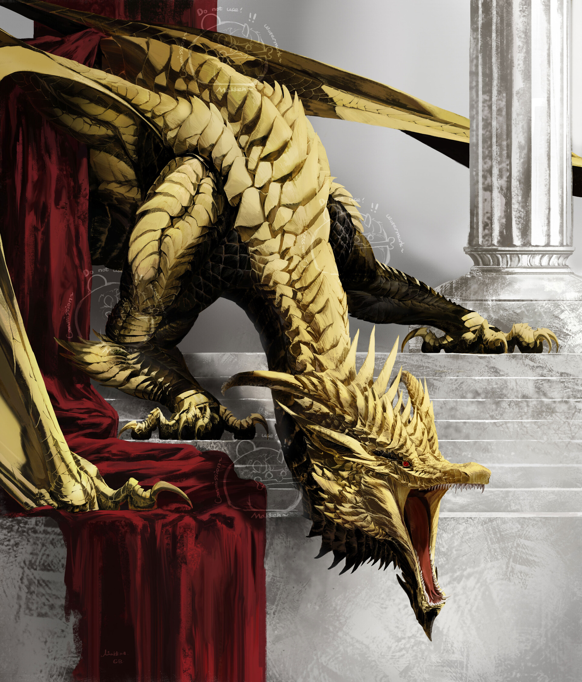 ArtStation - Gold Dragon