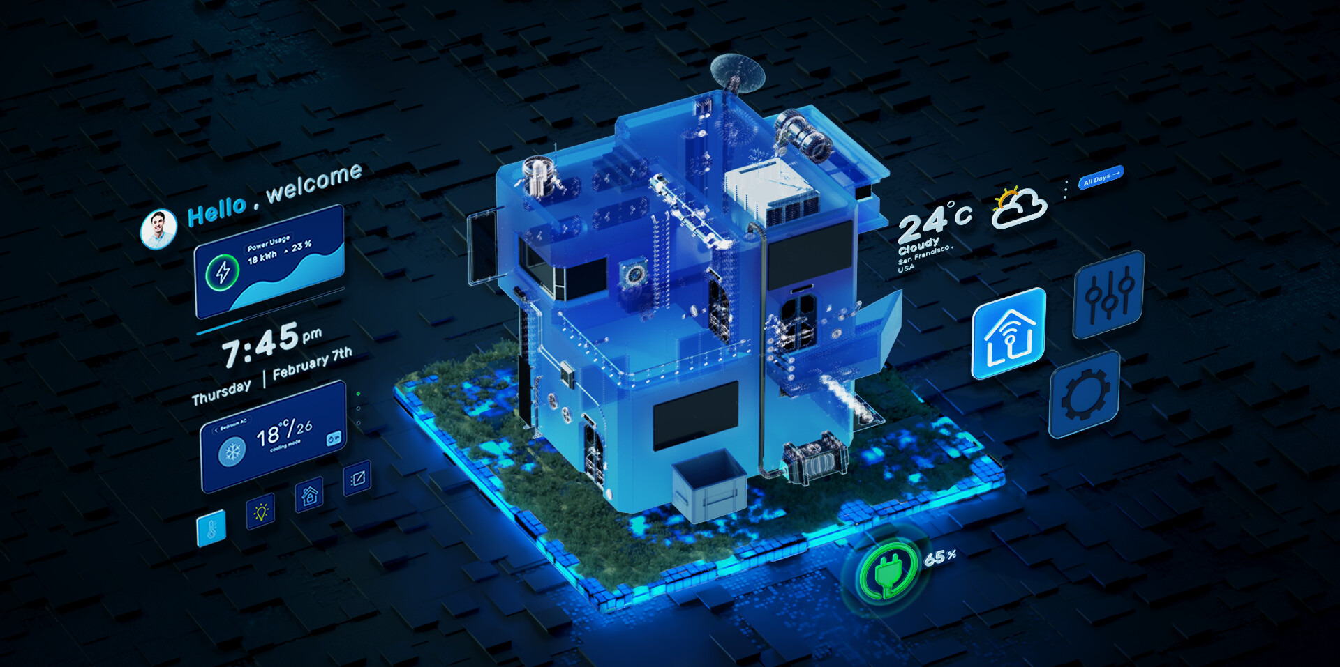 Shresth Bhandari - House OS - UI concept Design ( AR / VR / MR )