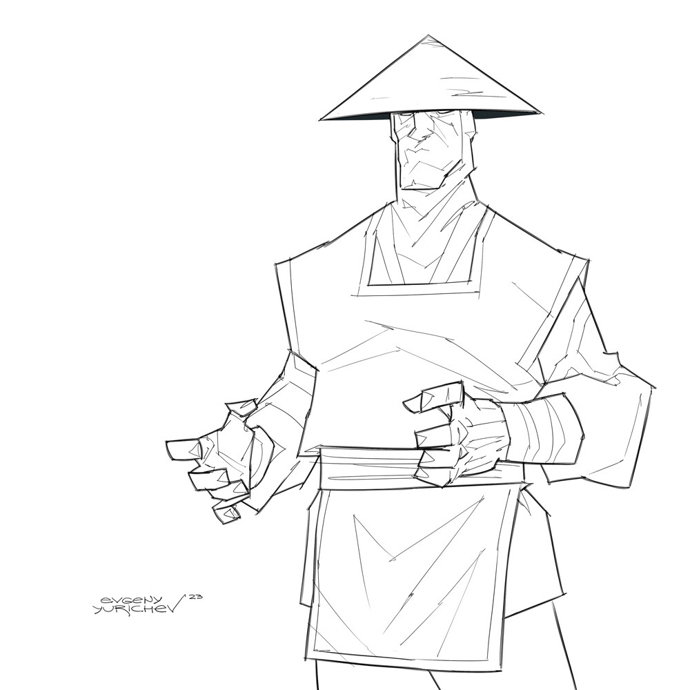 raiden mortal kombat coloring pages