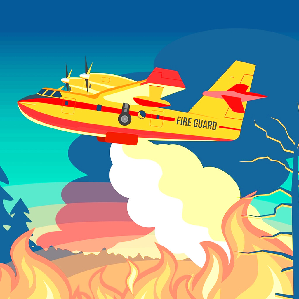 ArtStation - Game art : Fire rescue jet