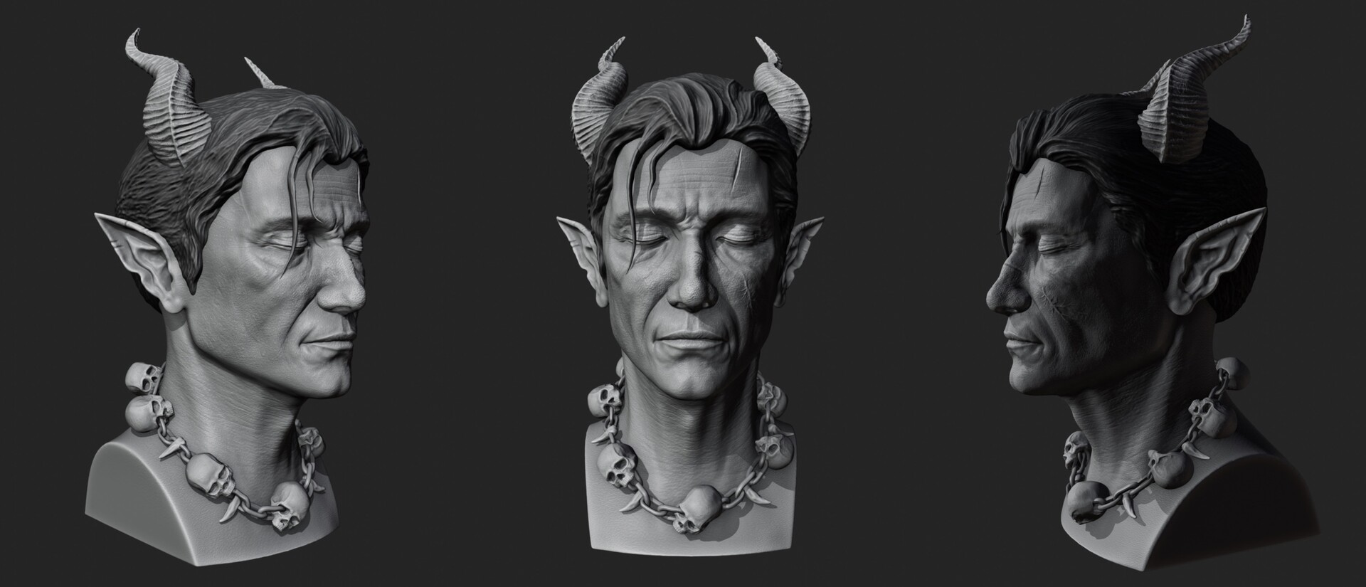 ArtStation - Tiefling Head Sculpt