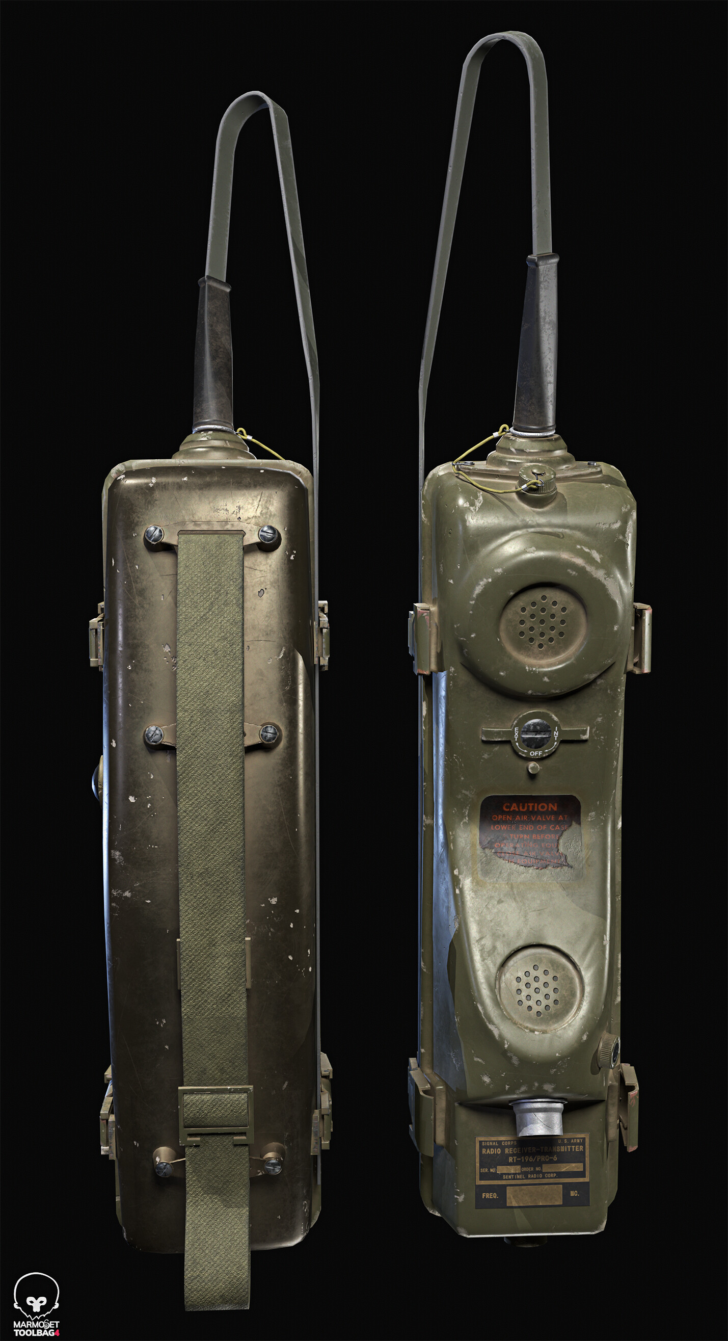 ArtStation - AN/PRC-6 RADIO