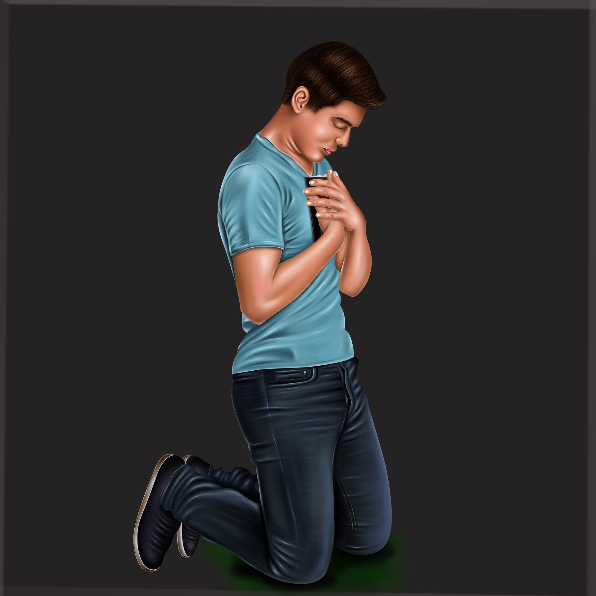 ArtStation - 2D illustration Bending male character