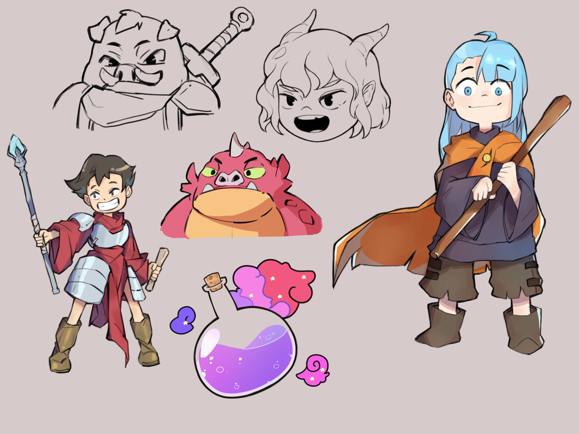 ArtStation - DnD fantasy character designs