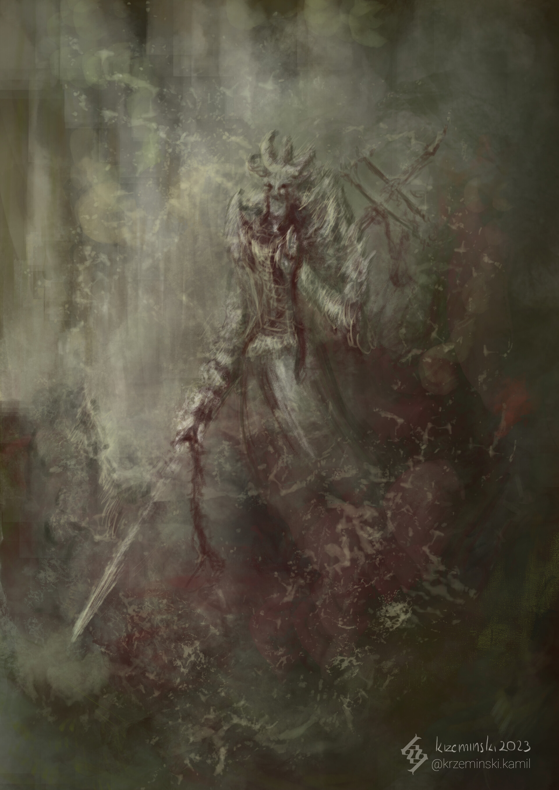 ArtStation - Bloody warrior