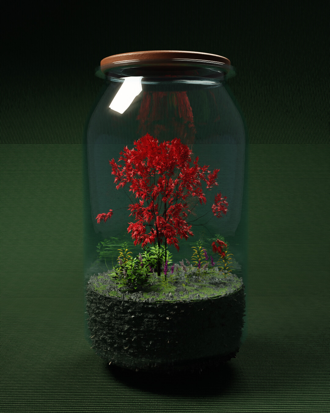 ArtStation - A jar of tree