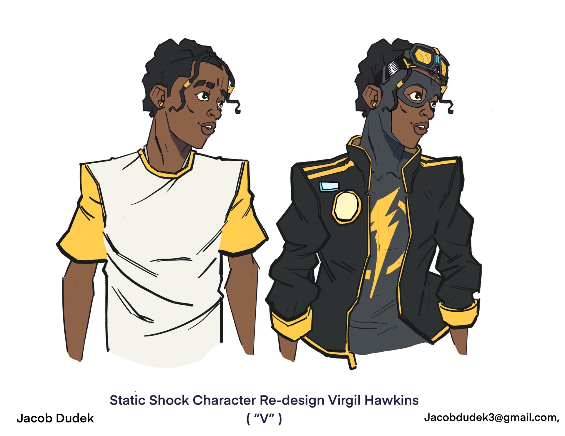 Jacob Dudek - Static Shock Character Re-Design