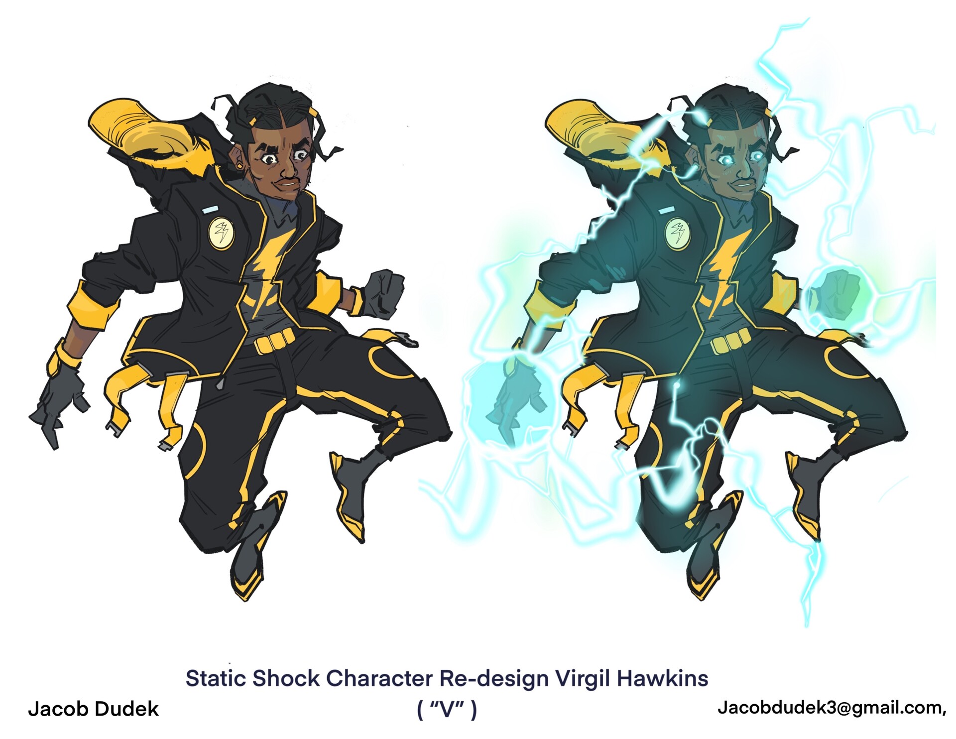 Jacob Dudek - Static Shock Character Re-Design