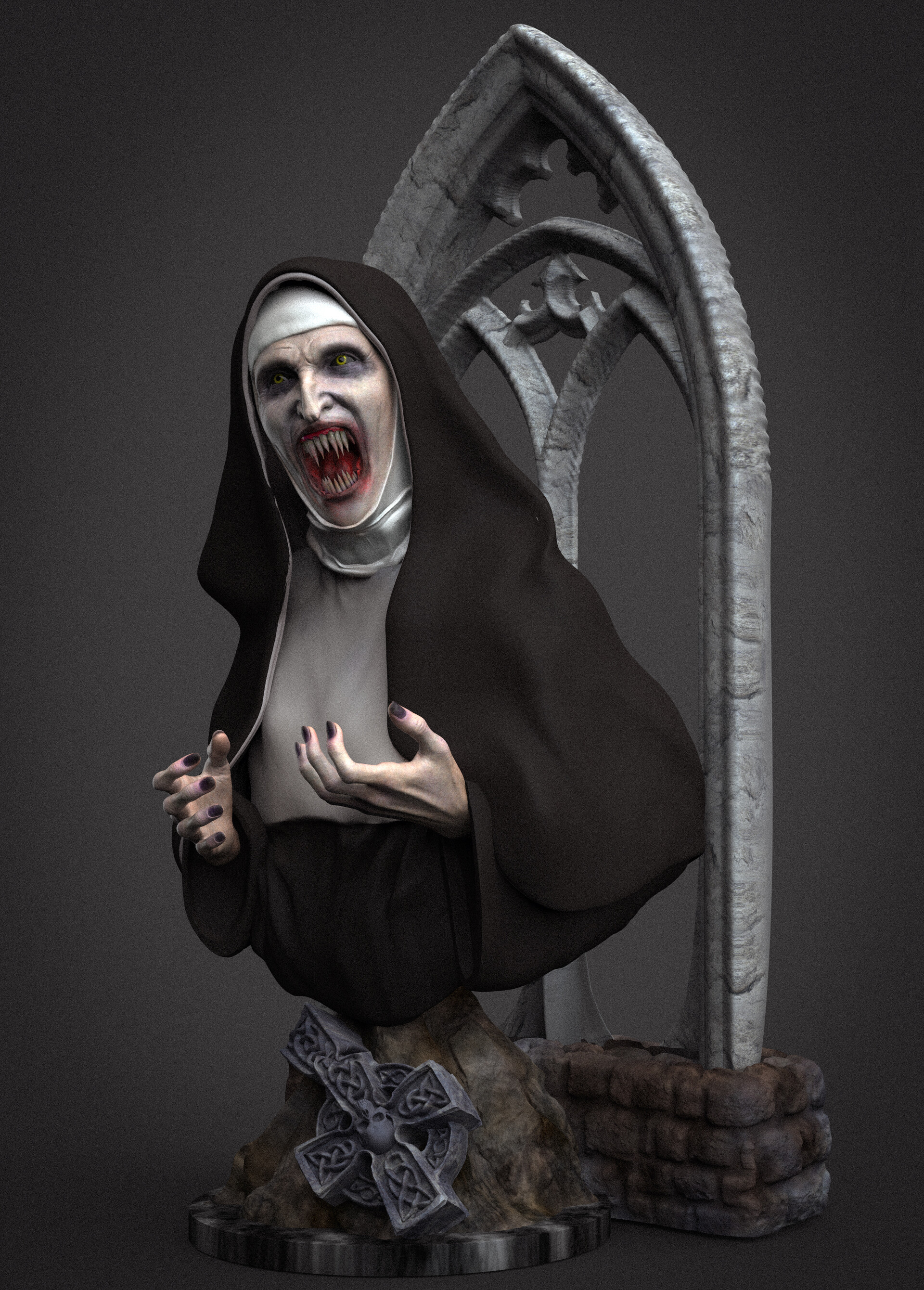 ArtStation - VALAK THE NUN - The Conjuring Universe