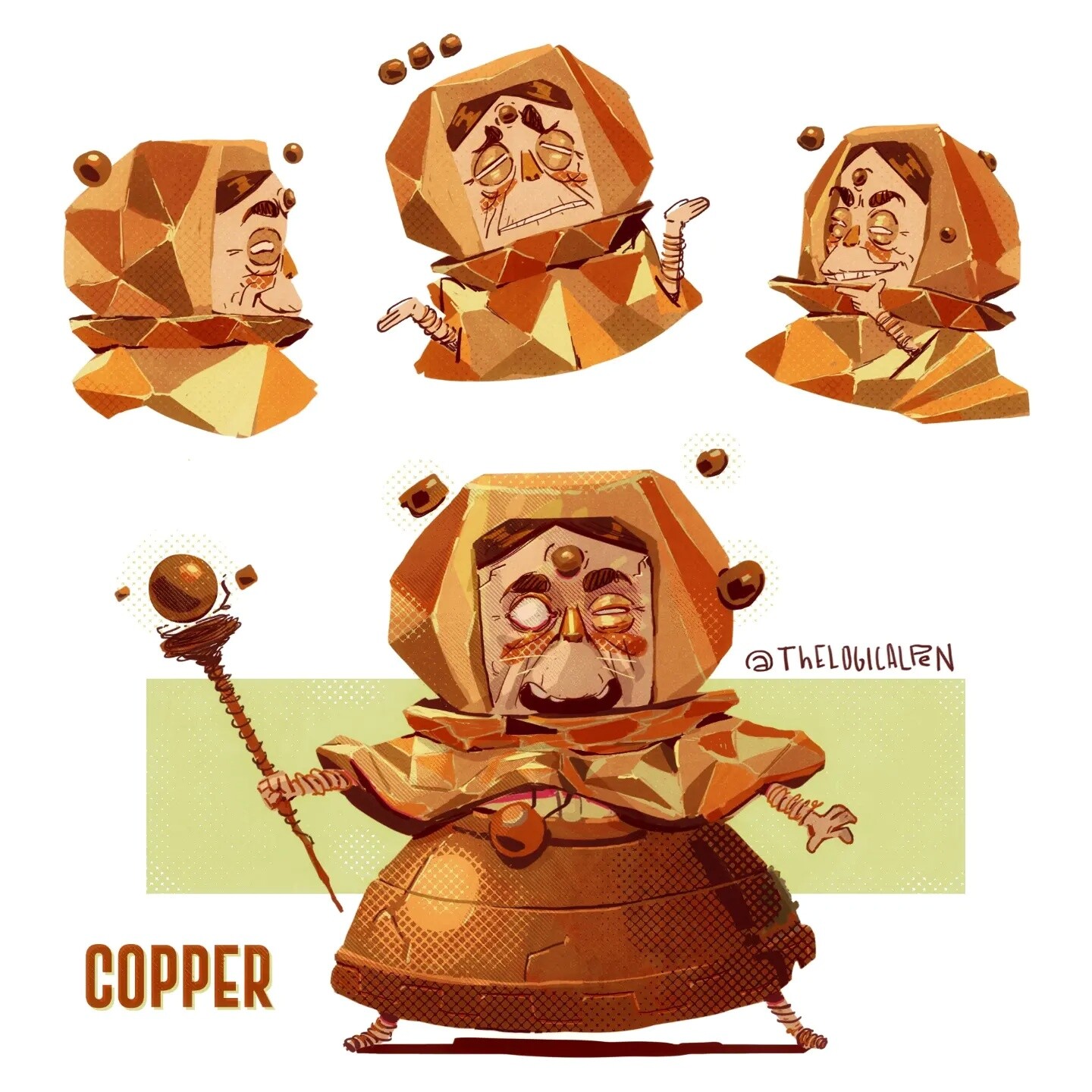 ArtStation - Copper Elemental