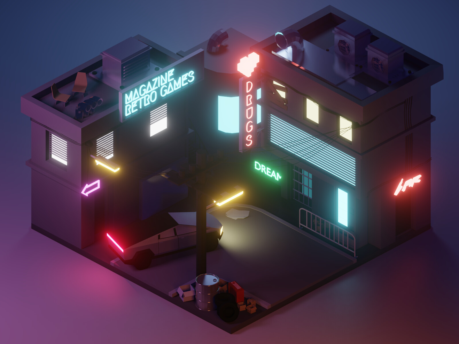 ArtStation - Retro Street