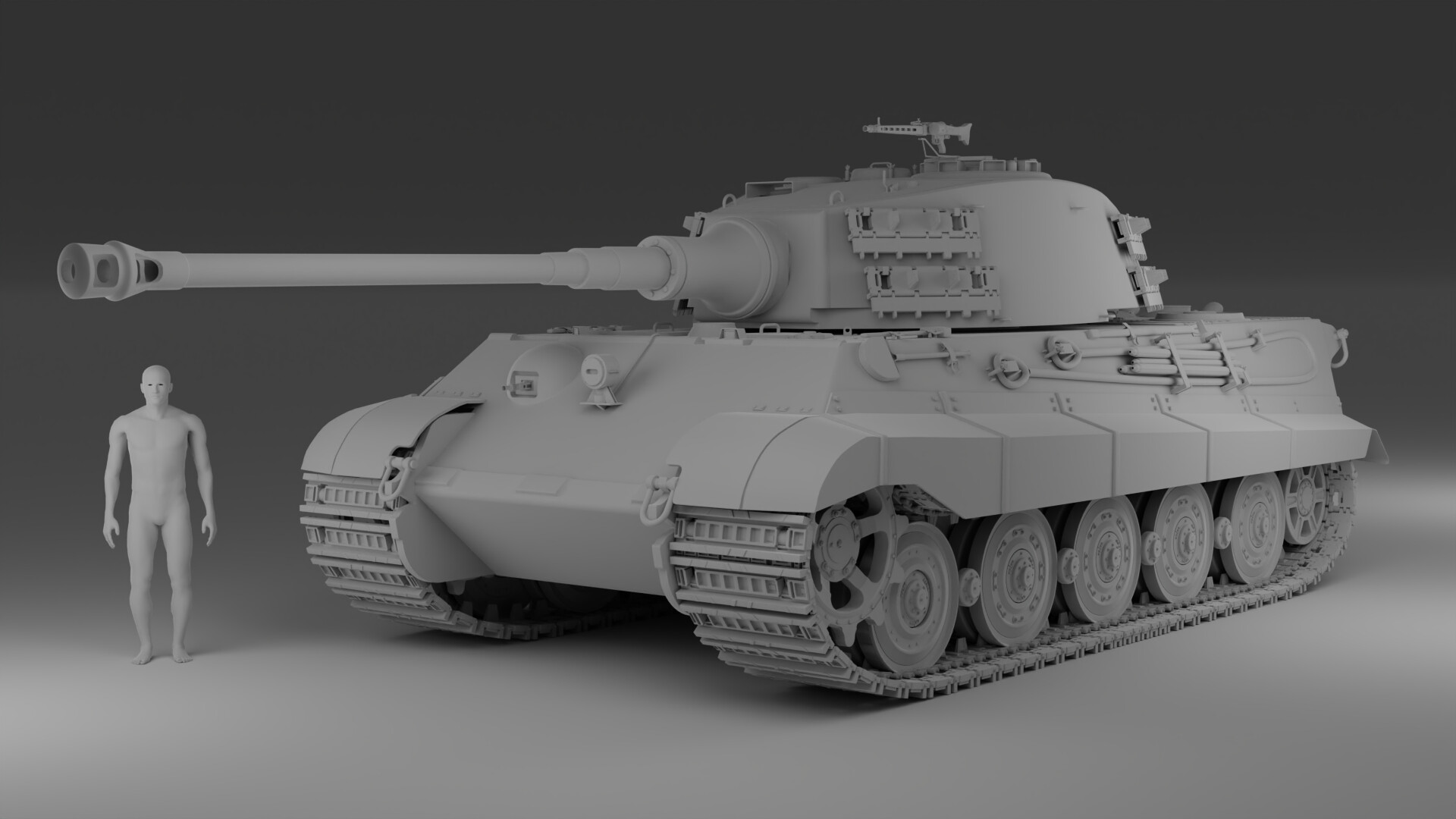 ArtStation - Panzerkampfwagen Tiger Ausf. B - Tiger II - King Tiger