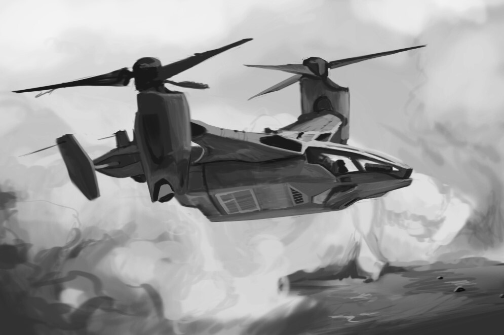 ArtStation - helicopter study