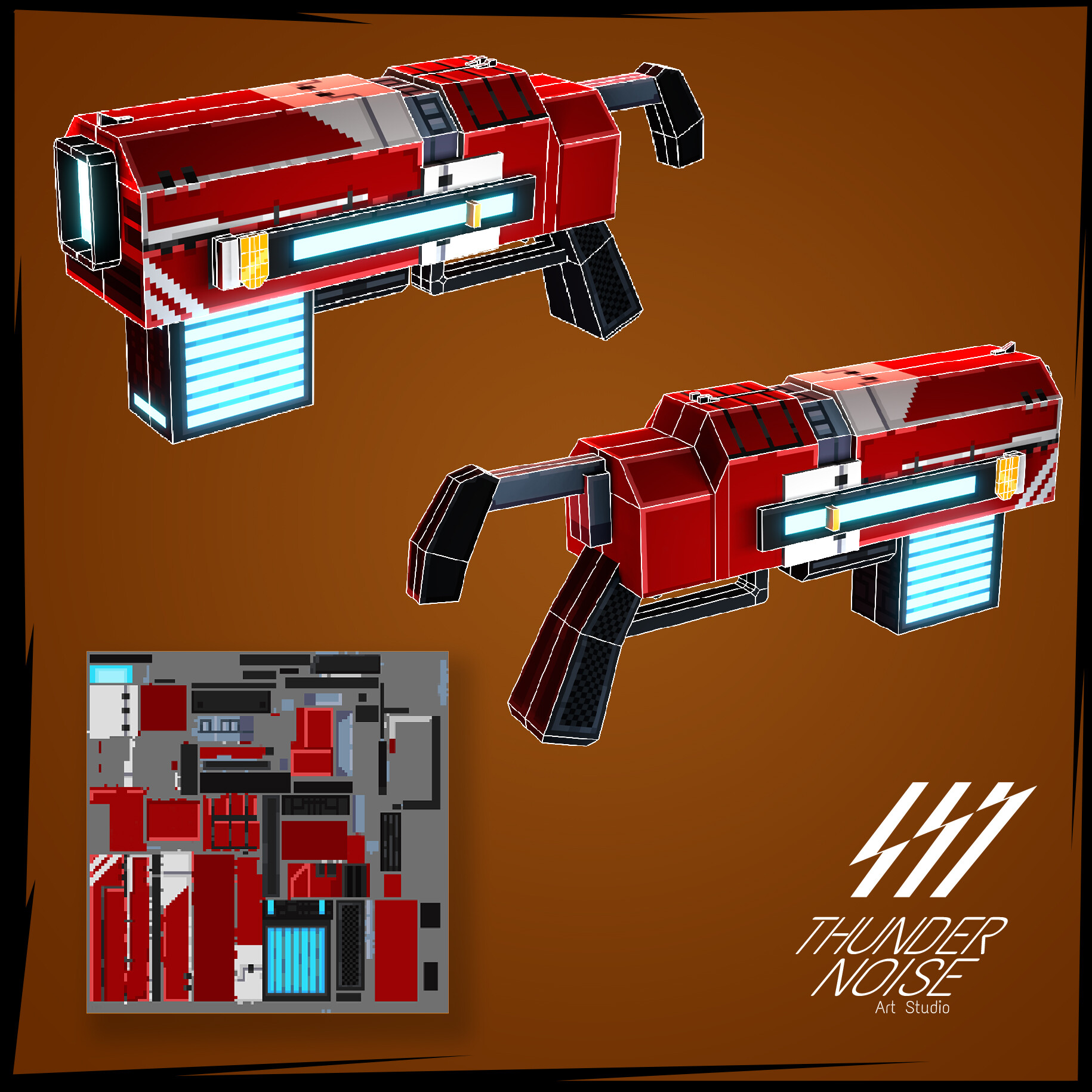 Thunder Noise Art Studio - PIxel Gun ⚡