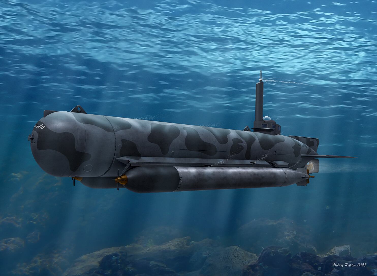 ArtStation - U-Boat type "Molch" (box art for ICM)