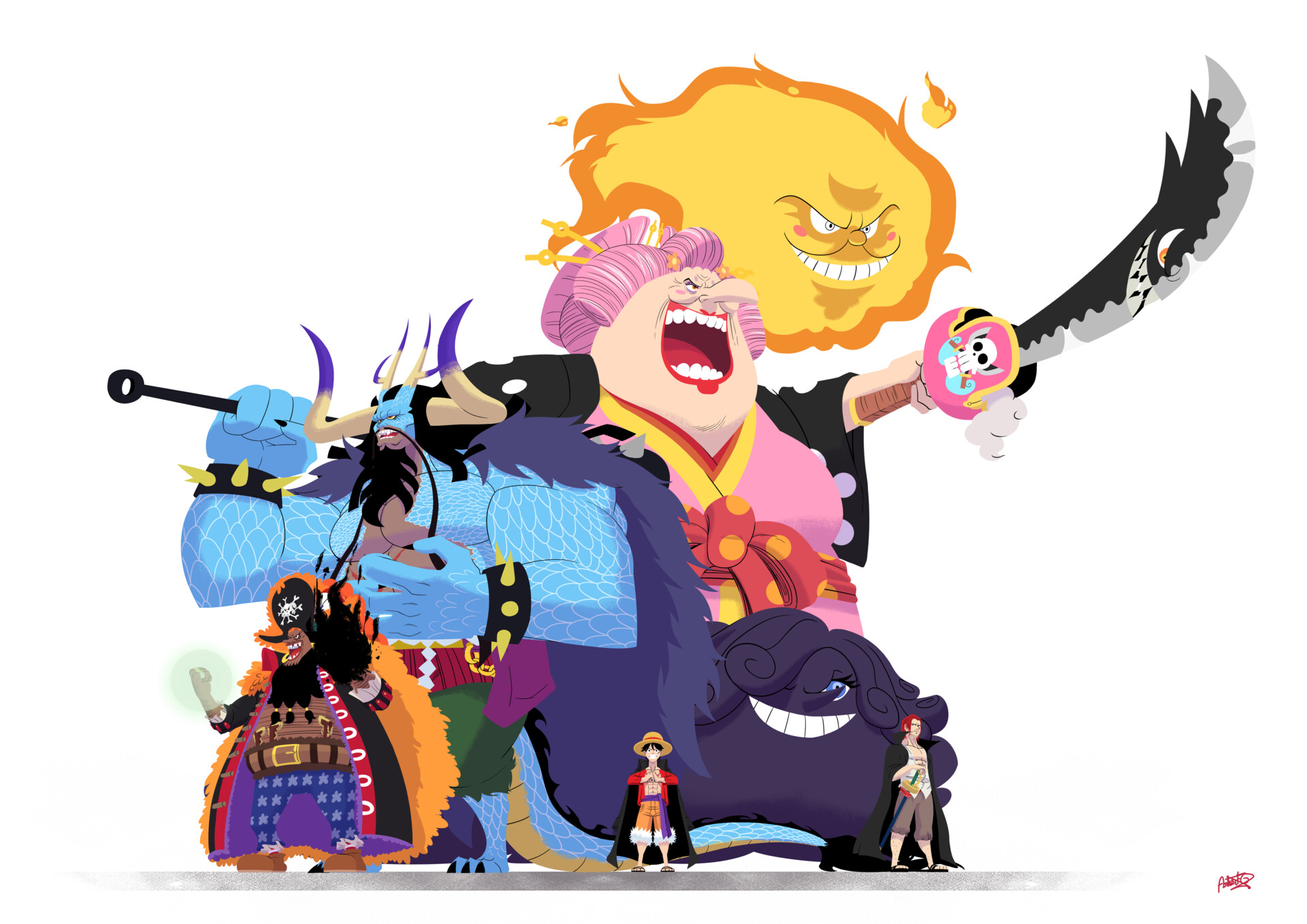 ArtStation - One Piece Yonkous